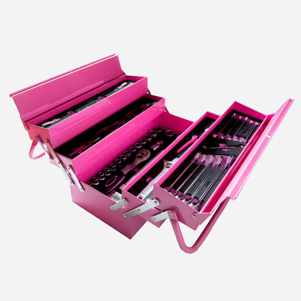 KenGirl Pink Metal Toolbox – Womans Warehouse